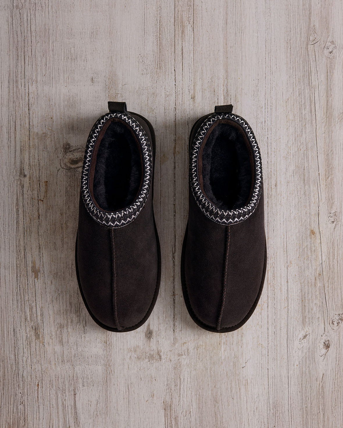 Suede Sheepskin Short Boot Slippers - Brown – Chelsea Peers