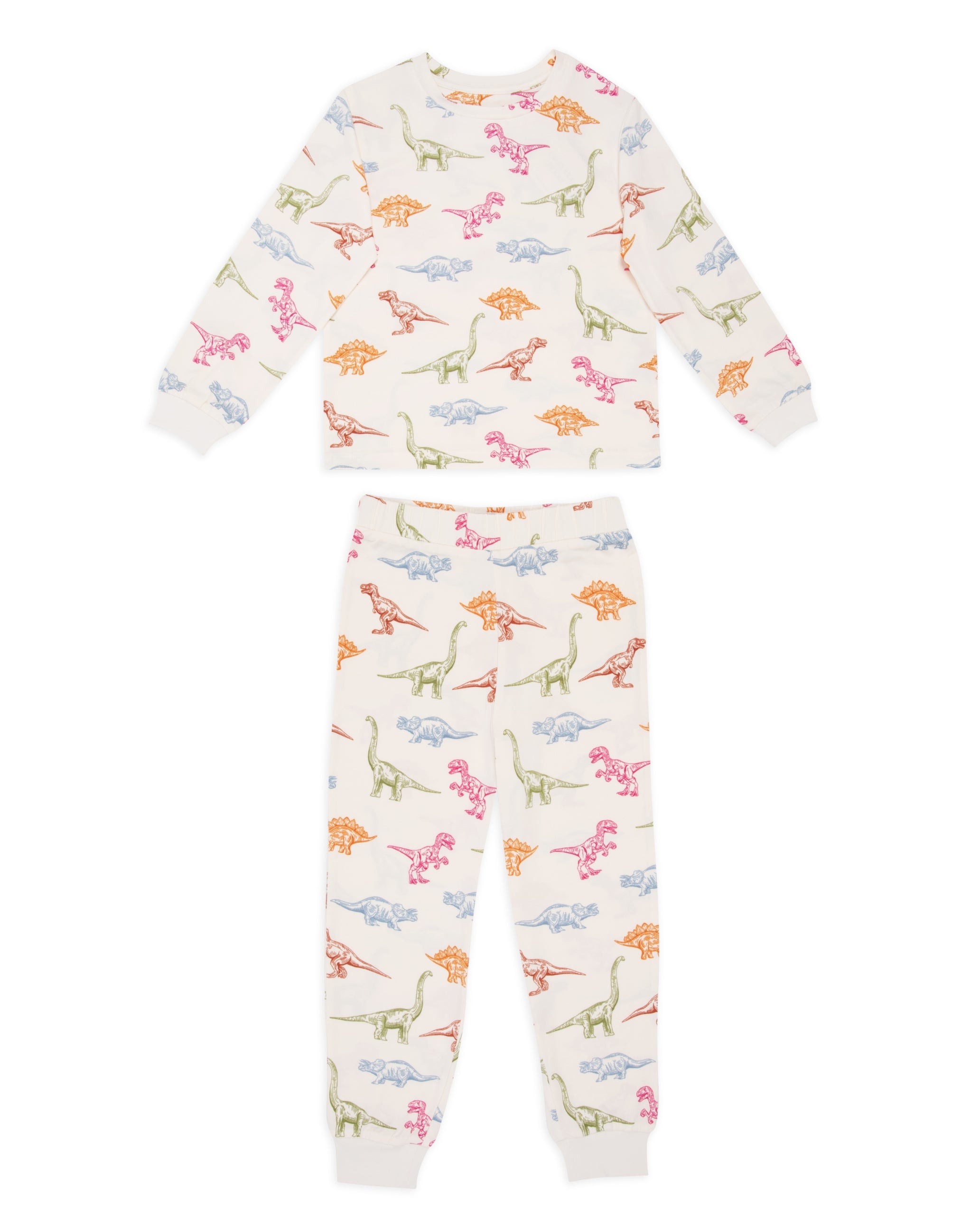 Kids Dinosaur Print Long Pyjama Set – Chelsea Peers